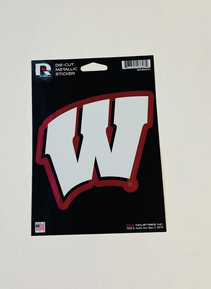 Wisconsin Badgers Logo Metallic Die-Cut Decal 5x5 Inches Car Window | eBay