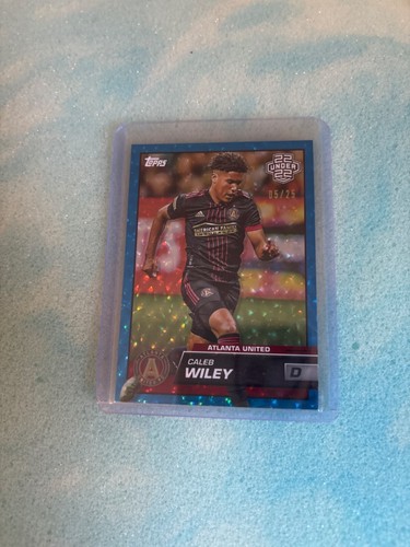 2022 topps mls caleb wiley /25 under 22 blue atlanta united | eBay