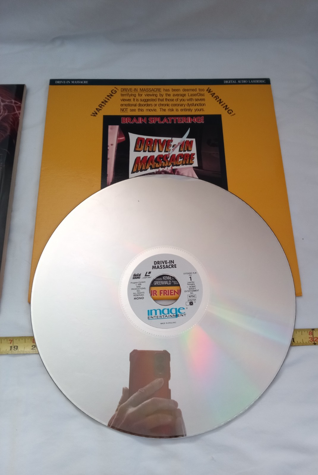 LOT OF 2 Laserdisc Rare Horror Slasher Gore Cult Classic LOT, DRIVE IN ...