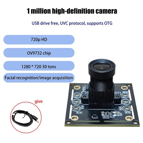 100 Degree Camera Module OV9732 USB Free Driver Manual Focus With 2 ...