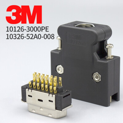 3M original MDR connector 10126-3000 10326-52A0-008 26-pin servo plug ...