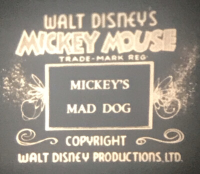 Walt Disney’s Mickey Mouse In “Mickey’s Mad Dog” (1932) 8mm Film, Soap ...