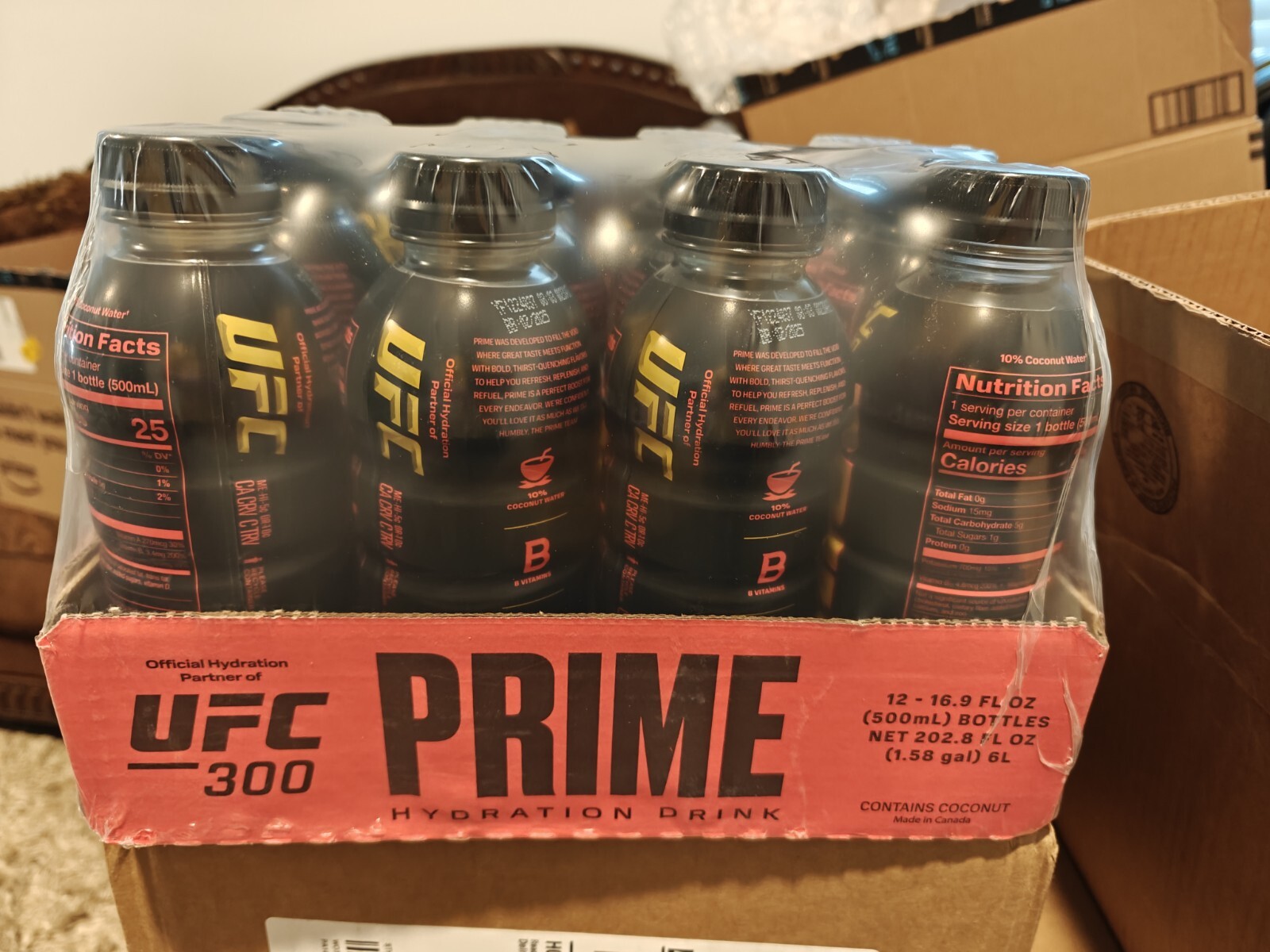 UFC 300 Prime Hydration Drink Case Of 12 Bottles Sealed Slab Limited ...