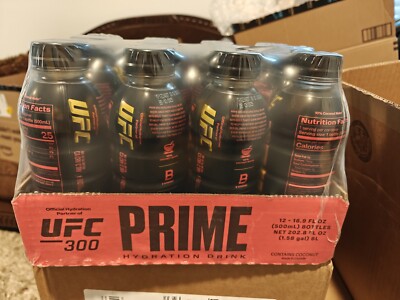 UFC 300 Prime Hydration Drink Case Of 12 Bottles Sealed Slab Limited ...