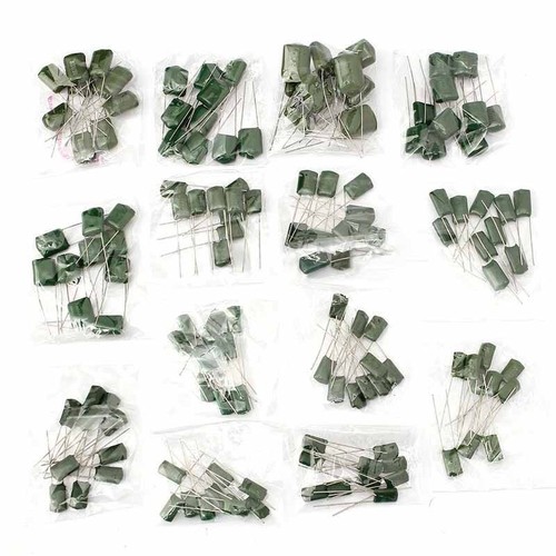 180PCS 18 Values Polyester Film Capacitor Assortment Electrolytic Kit ...