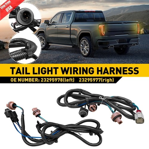 23295977 + 23295978 Passenger Driver Side Tail Lamp Wiring Harness For ...