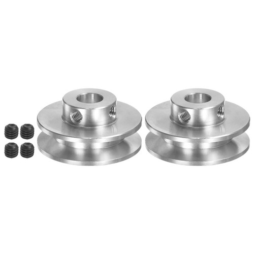 2 Sets V-Type Pulley 7mm Bore 31mm Outer Dia Single Groove Aluminum ...