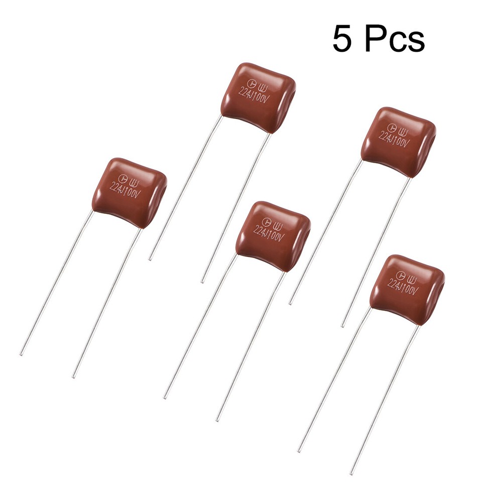 CBB21 Metallized Polypropylene Film Capacitors 100V 0.22uF 5pcs | eBay