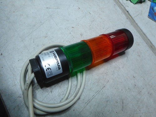 WERMA KOMPACT SIGNAL LAMPS 38mm -- LED -- RED YELLOW GREEN -- 9630055 ...