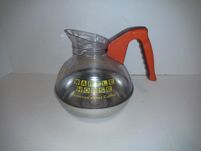 Vintage Coffee Carafe Pot WAFFLE HOUSE DECAF | eBay