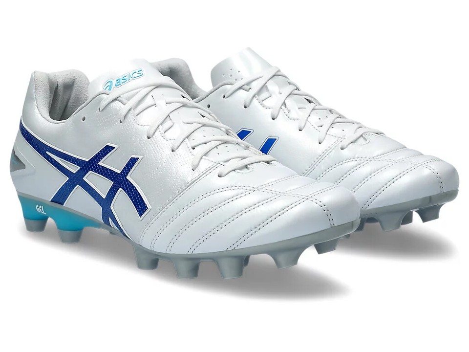 ASICS Soccer Cleats Shoes DS LIGHT PRO White/Tuna Blue 1103A095 100 NEW ...