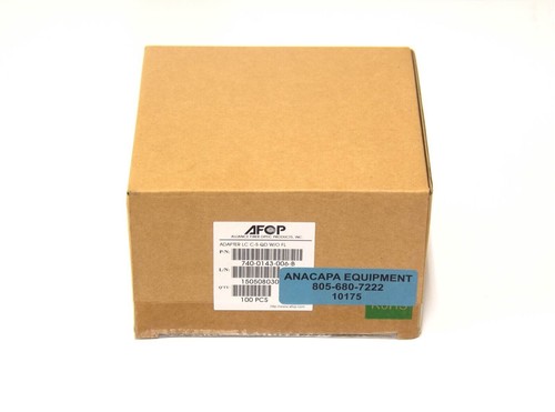 AFOP 740-0143-006-B Quad Fiber Optic Adapter LC C-S QD W/O FL NEW LOT ...