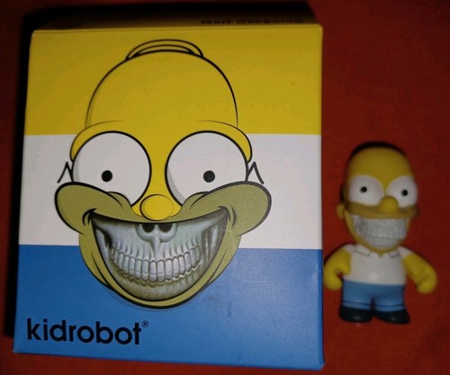 Kidrobot x Ron English - Homer Simpson Grin 3” Mini Vinyl Figure | eBay