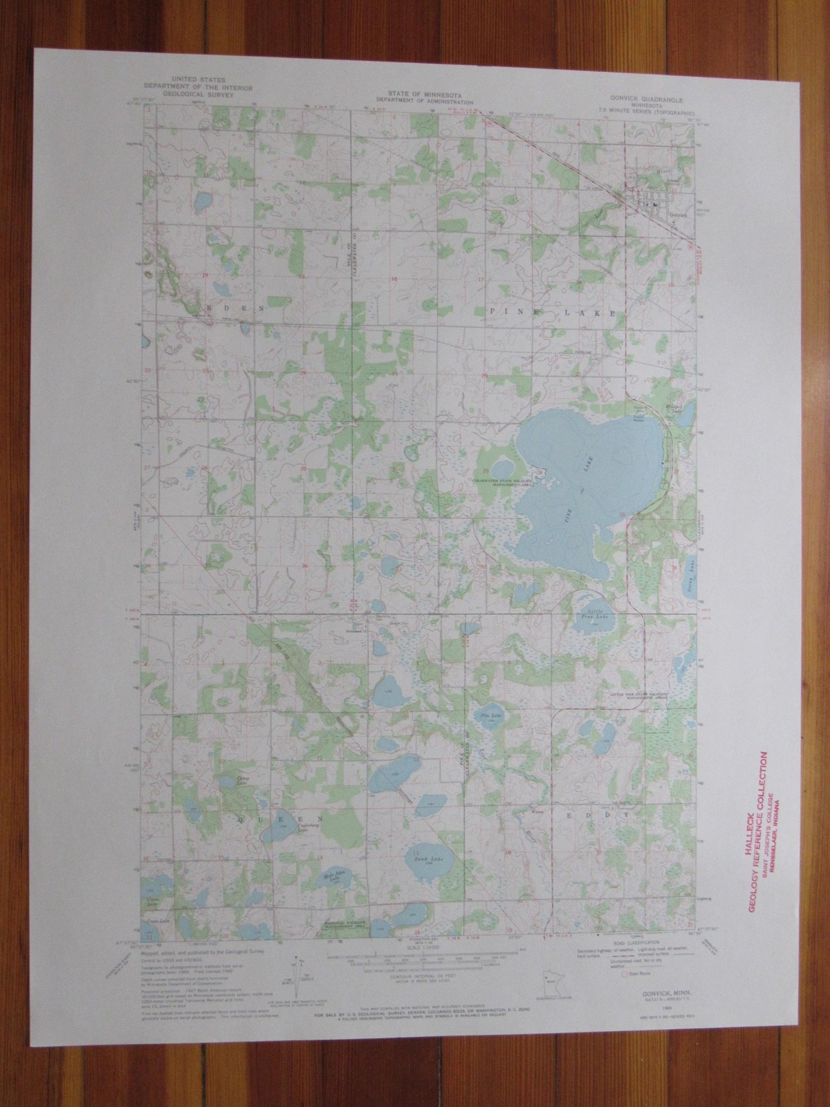 Gonvick Minnesota 1971 Original Vintage USGS Topo Map | eBay