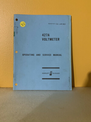 Amp & Voltmeters - 427A Voltmeter