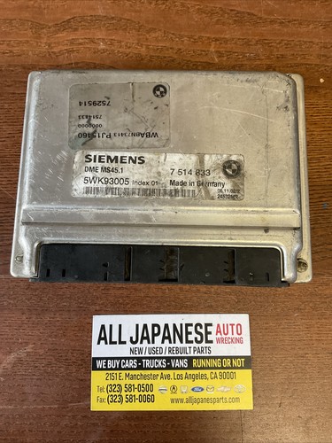 BMW E46 E60 E83 Control Unit ECU MS45.1 7514833 | eBay