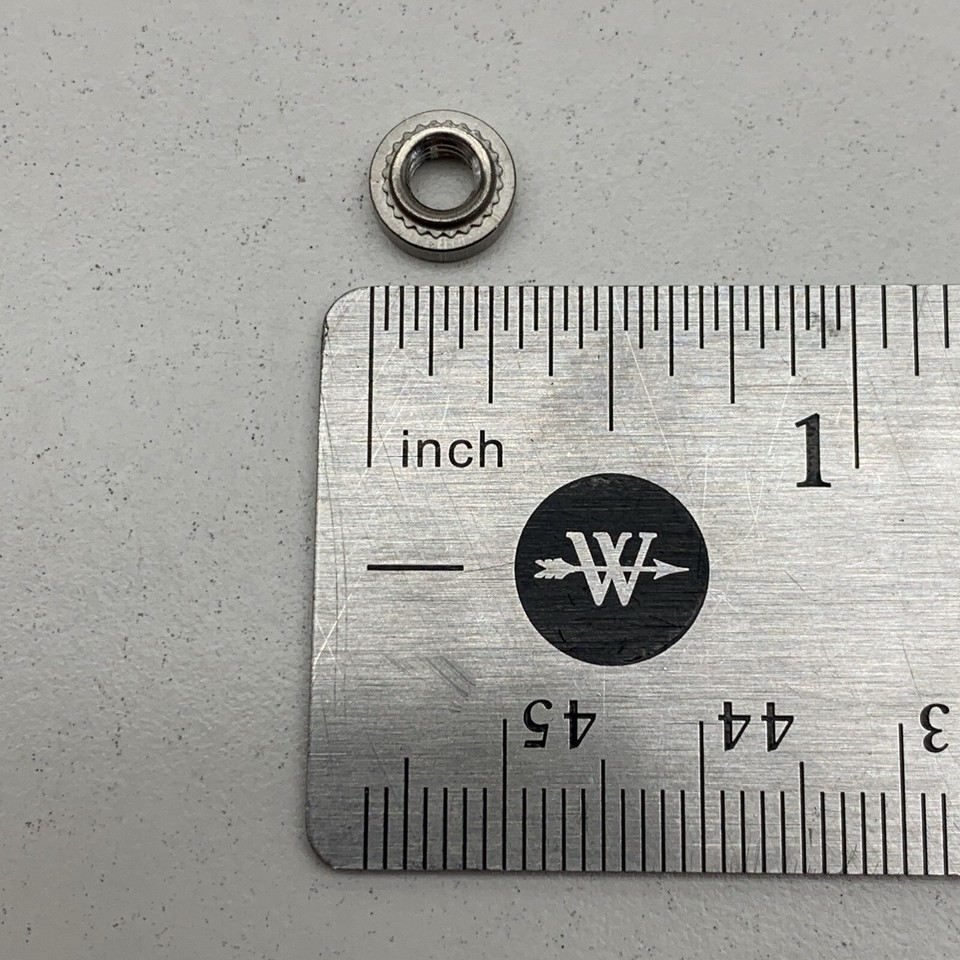 (100-Pack) PEM #8-32 Threaded Circular Insert Self Clinching Swage Nuts ...