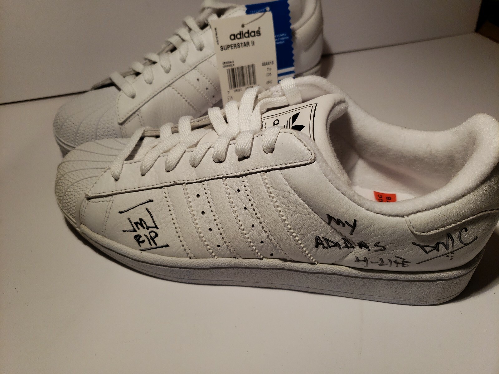 Adidas Clamshells Originals Signed By RUN DMC in Honor JAY MASTER JAY R ...