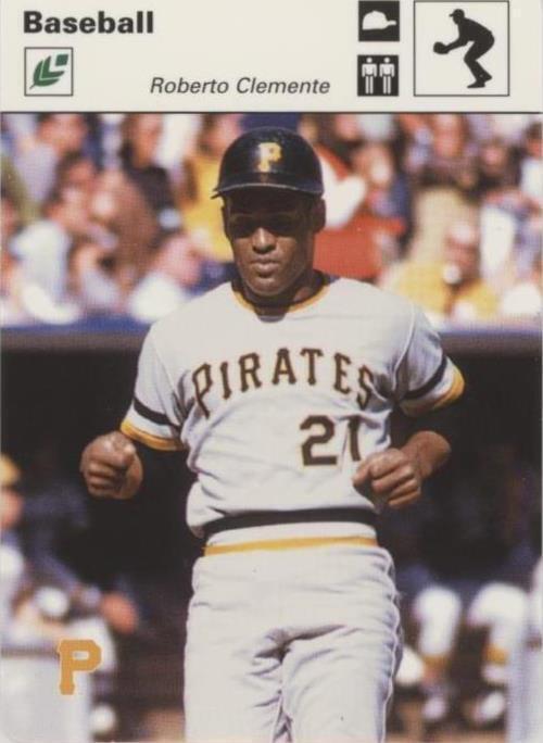 2005 Leaf - Sportscasters Roberto Clemente #40 White Fielding Cap /30 ...