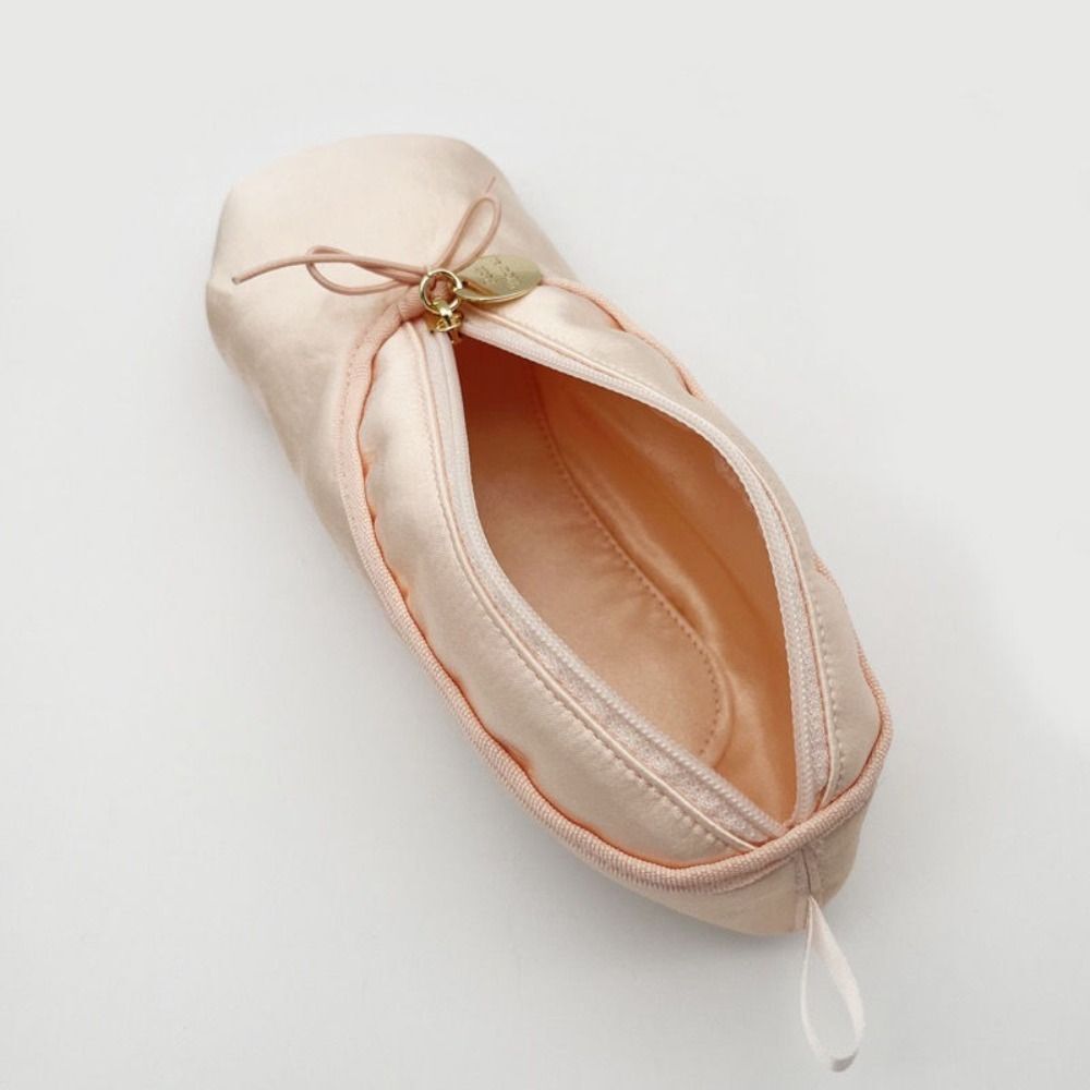 Ballet Shoes Pencil Case Satin Stationery Bag Pen Storage Bag Desktop ...