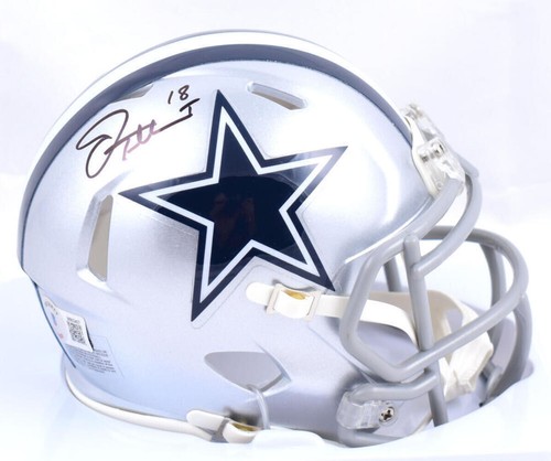 Jalen Tolbert Autographed Dallas Cowboys Speed Mini Helmet-Beckett W ...