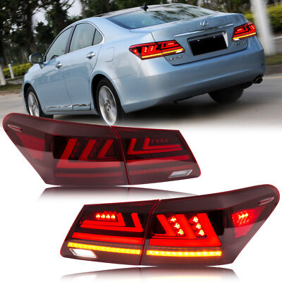 LED Tail Lights for Lexus ES350 2007-2012 Red Sequential Animation Rear ...