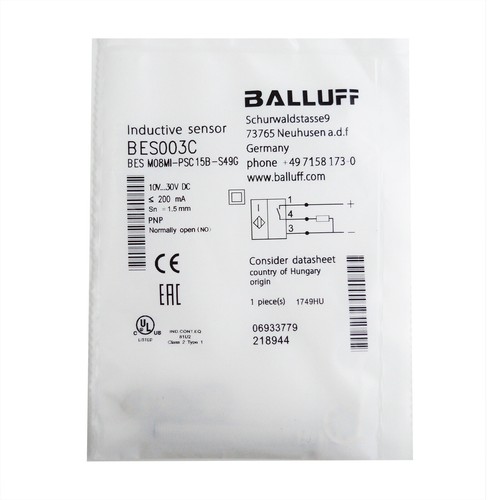 New For BALLUFF BES M08MI-PSC15B-S49G（BES003C） Inductive Standard ...