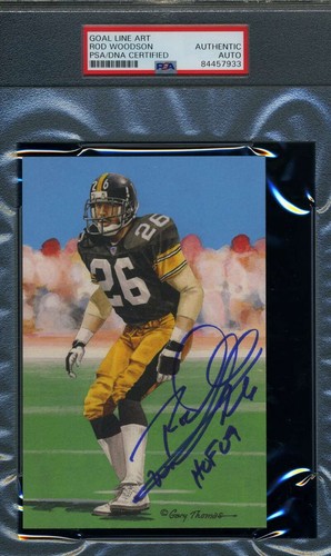 Rod Woodson PSA DNA Slabbed Signed Goal Line Art Card Autograph GLAC | eBay