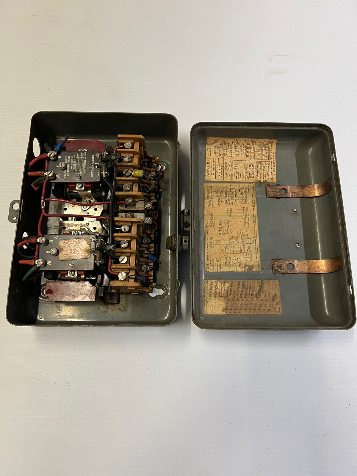 Vintage Furnas LVC Starter Control Box Dual Phase 5 hp Max | eBay