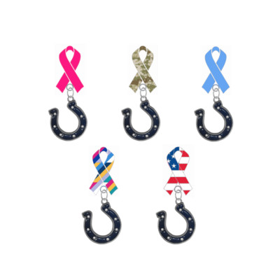 Indianapolis Colts Ribbon Lapel Pin Pink Cancer Blue Camo Crucial USA ...