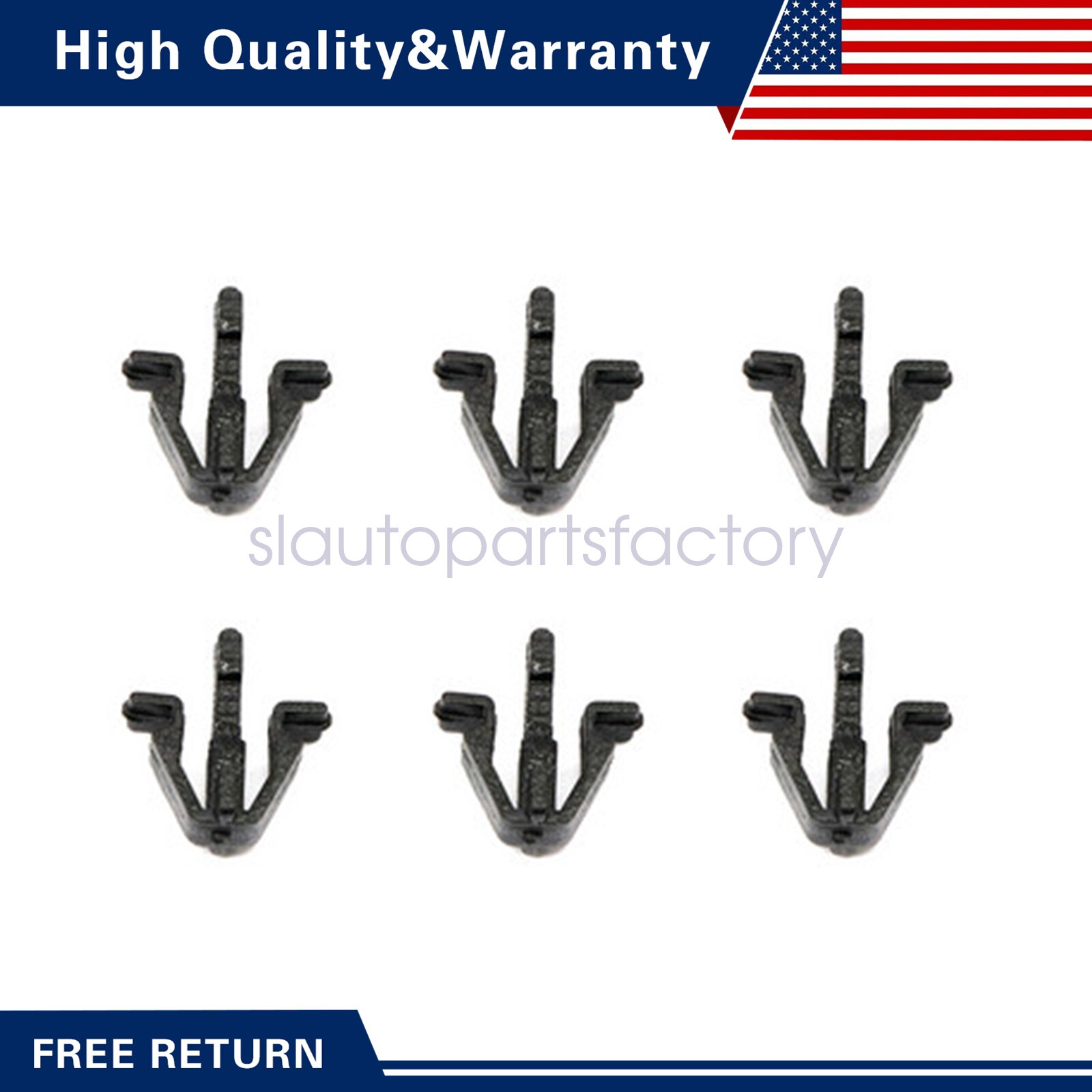 6x Grille Clips Black Fit For 2008-20 Isuzu NPR NPR-HD NQR NRR FTR 3.0 ...