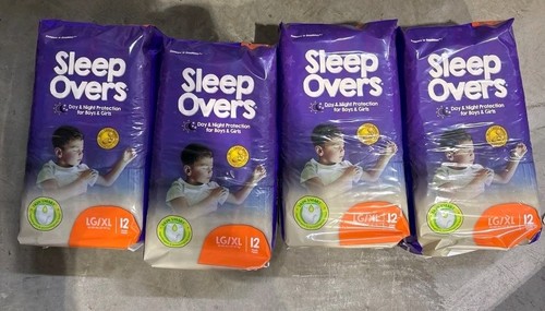 Sleep Overs By Cuties Pull Up Underwear Large/X Large 60-125 Lbs 48 ...