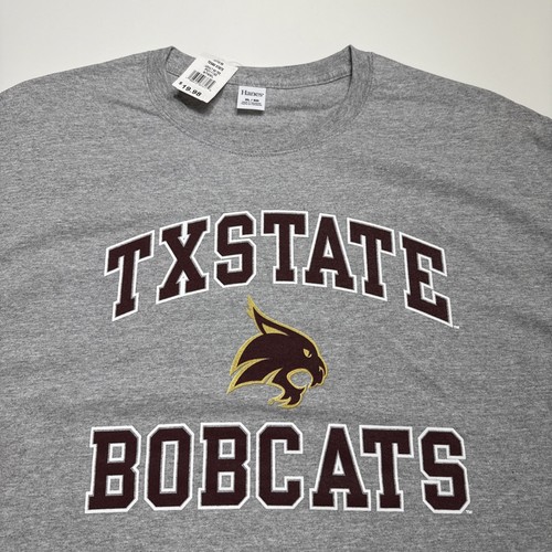 NEW Texas State University Bobcats Men’s Sz XL Gray T-Shirt TXSTATE ...