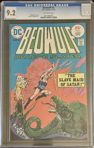 Beowulf #2 Dragon Slayer CGC 9.2 DC Comics 1975 Plus VG Reading Copy | eBay