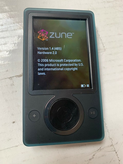 Microsoft Zune 30 Black (30 GB) Digital Media Player for sale online | eBay