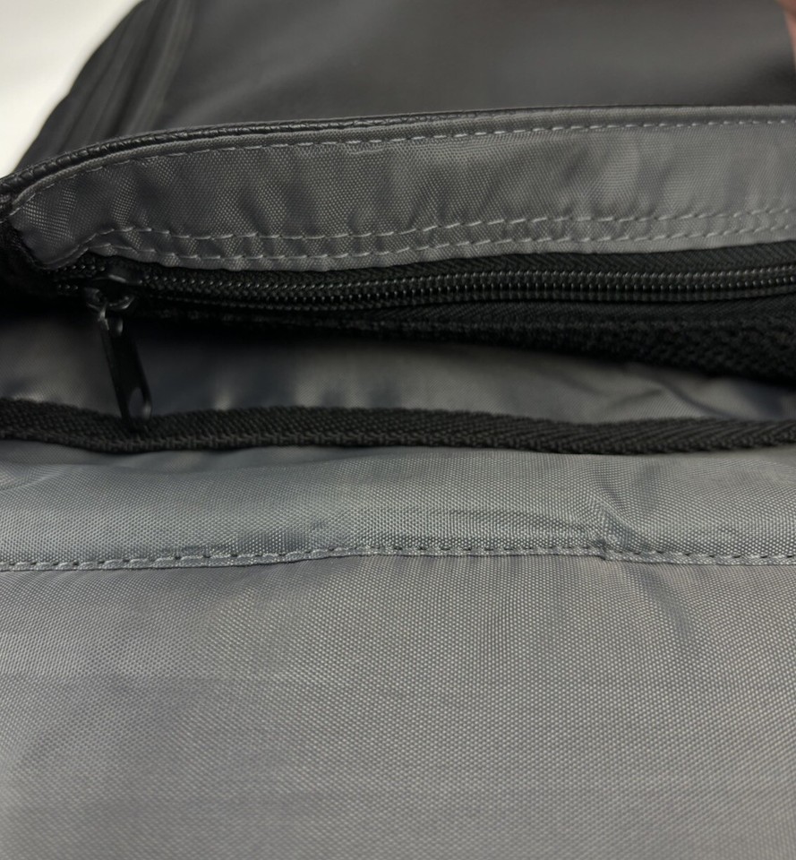 DELL Black Leather Executive Brief Case Laptop Travel Bag Padded ...