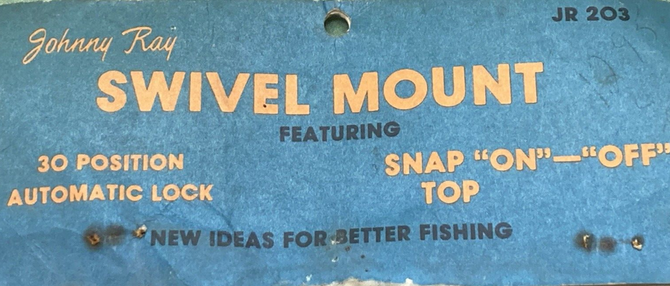 NEW GENUINE JOHNNY RAY JR 203 SWIVEL MOUNT BASE & SNAP ON/OFF TOP | eBay