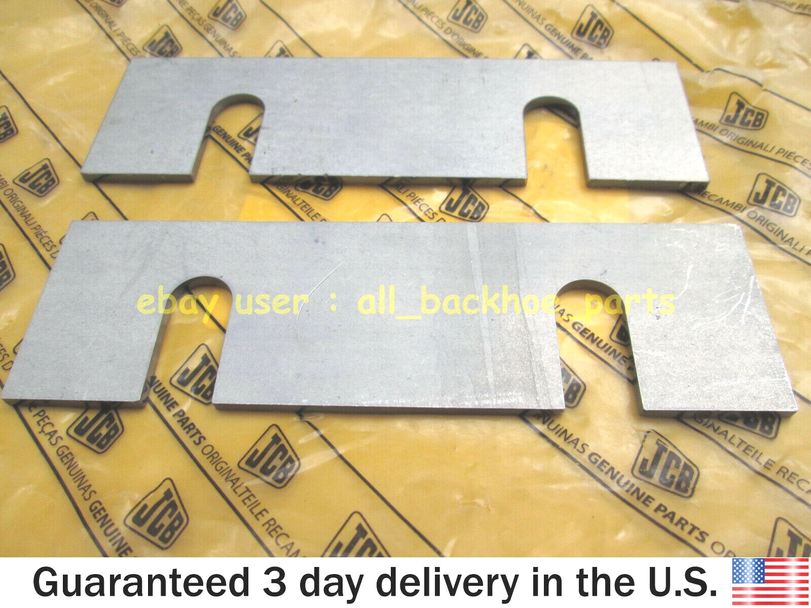 JCB LOADALL - GENUINE JCB WEAR PAD SHIM 3 MM, SET OF 2 PCS. (PART NO ...