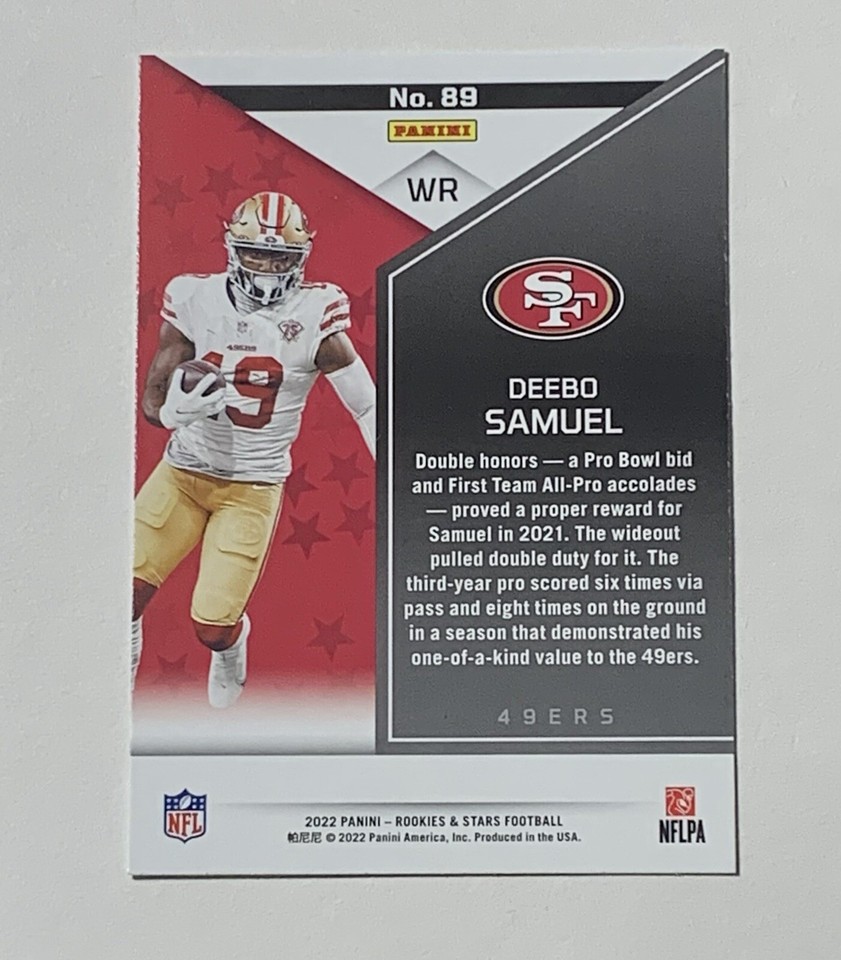 2022 Panini Rookies & Stars Deebo Samuel #89 San Francisco 49ers | eBay