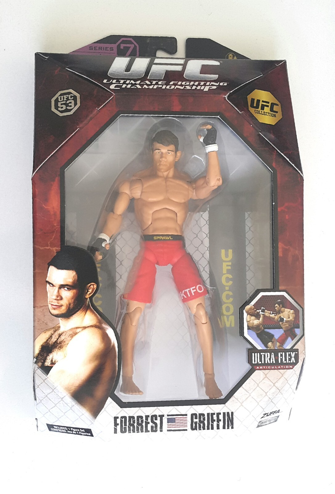 UFC Forrest Griffin Action Figure Cage Wrestler Authentic Fast Delivery ...