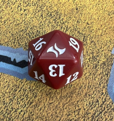 Magic the Gathering Fate Reforged D20 Spindown Life Counter Die - Red ...