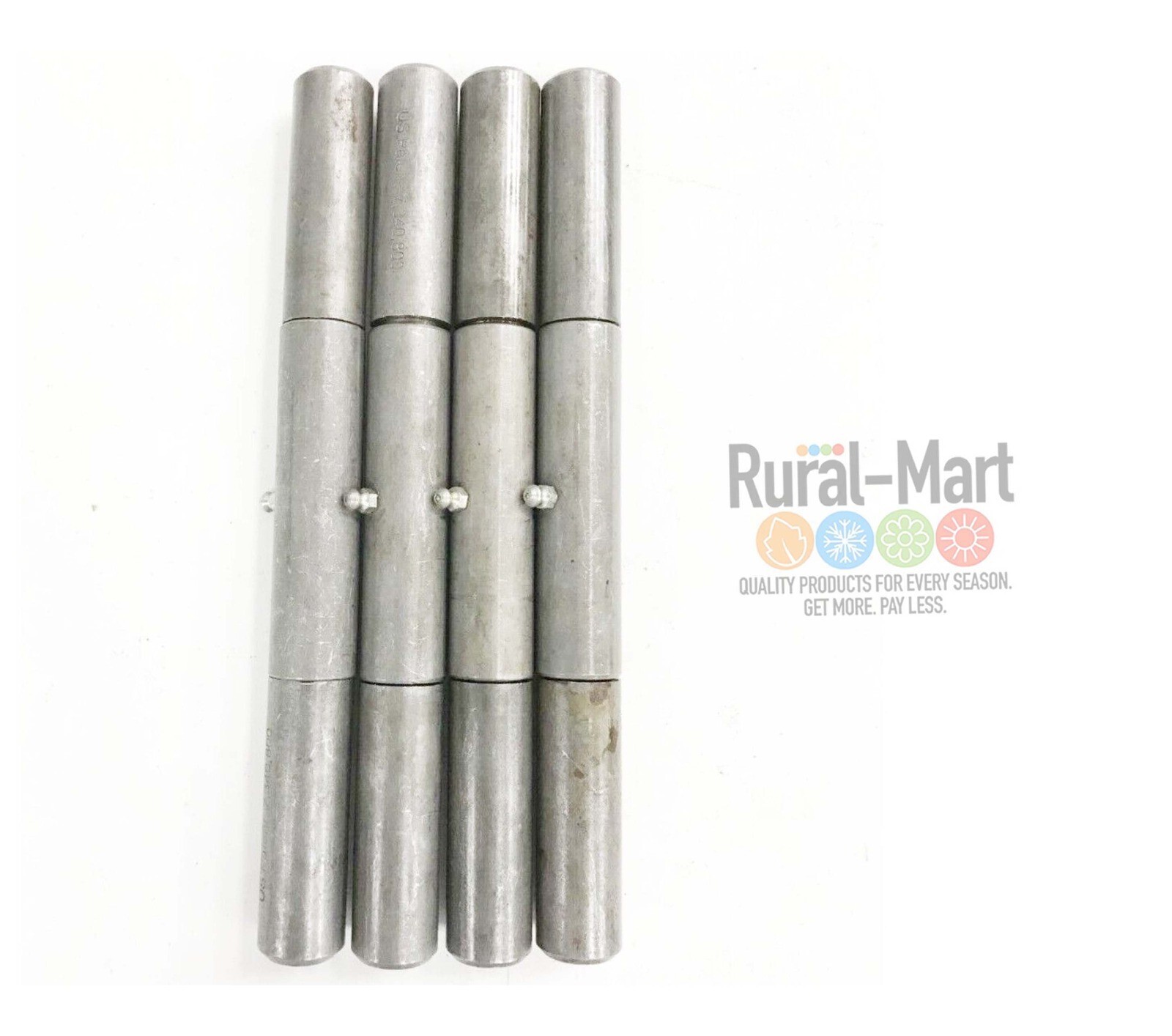 4 Ramp Door Hinges 10" Weld On Greaseable Utility Trailer Steel Heavy ...