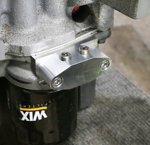 GM LS Swap Twin Turbo Oil Supply Adapter Dual Top Port 1/8" NPT LS1 LSX ...