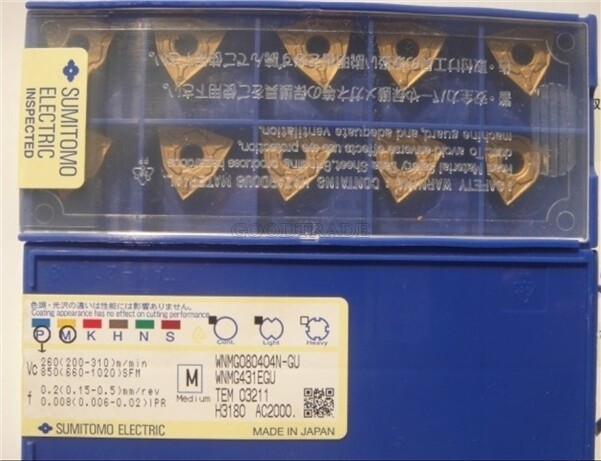 New 10Pcs/Box Sumitomo WNMG080404N-GU AC2000 Carbide Inserts or | eBay