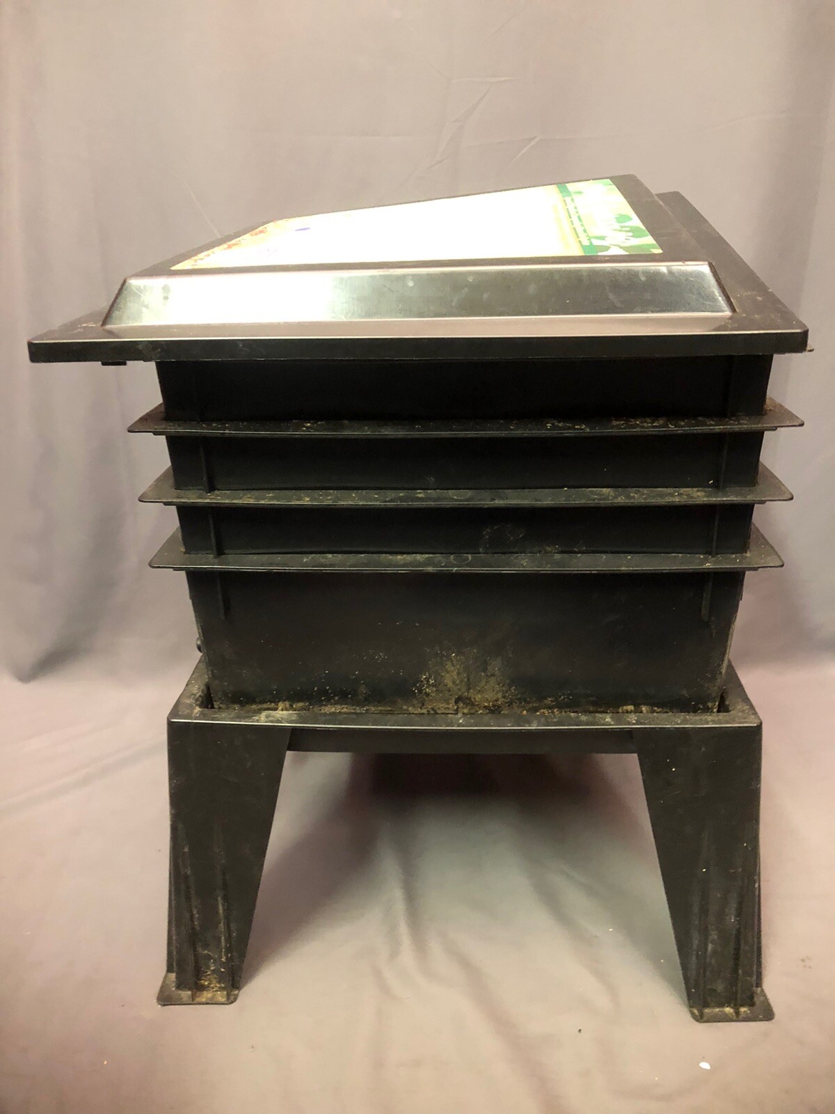 Worm Factory 360 Upward Migration 5 Stacking Tray Composting Bin Kit ...