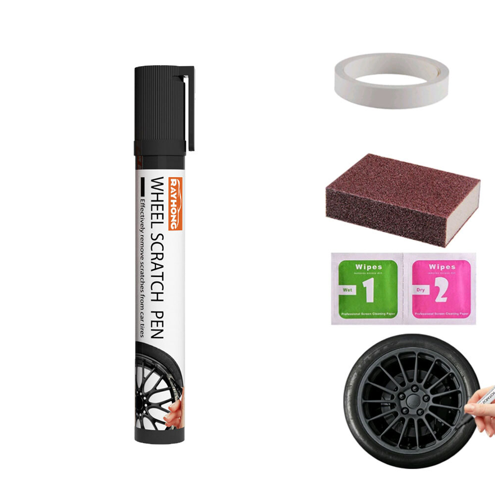 Car Wheel Rim Scratch Repair Kit Markers & Fillers For Rims Paint ...