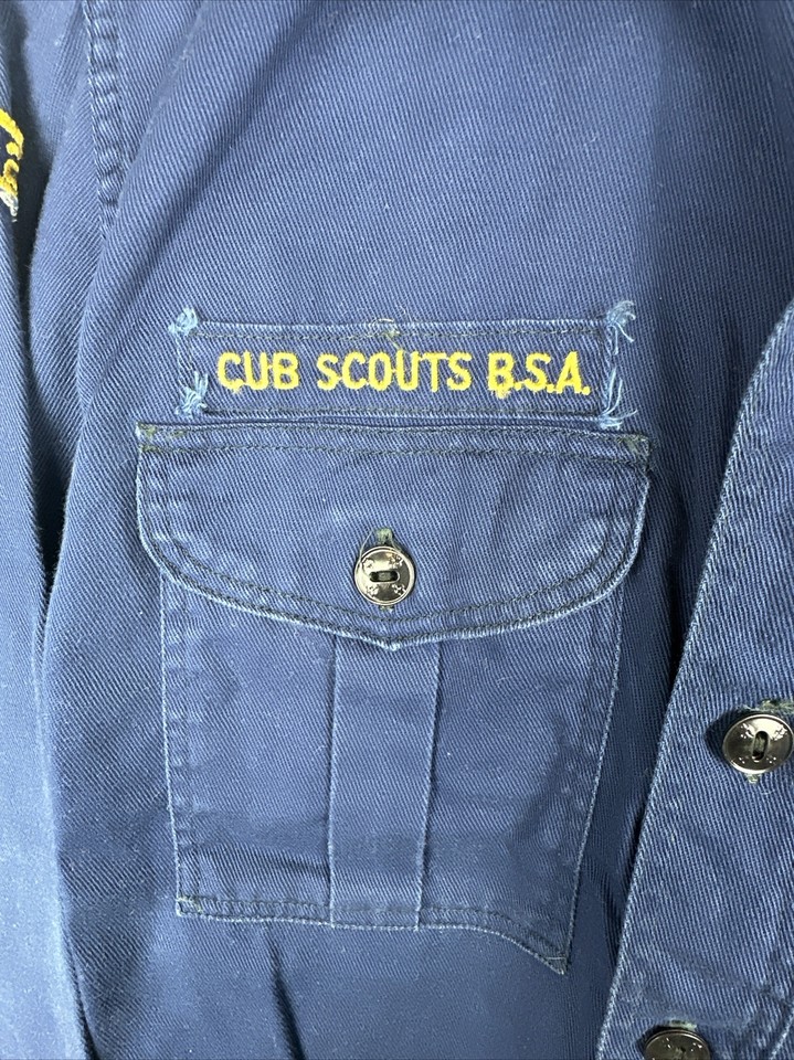 Vintage Cub Scout Boy Scouts | Blue Uniform LS Shirt | Baltimore 846 ...