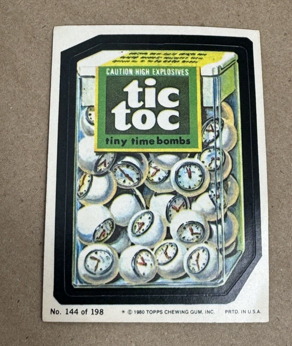 1980 Topps Wacky Packages Stickers #144/198 Tic Toc Tiny Time Bombs | eBay