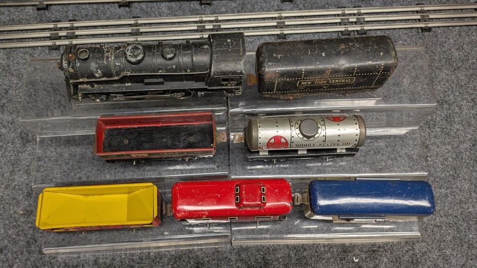 Marx O Gauge 999 Steam Engine with Tin Litho Freight Cars - Tested | eBay