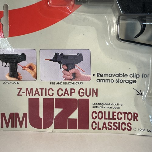 Sealed Larami Z-Matic Cap Gun 9MM Uzi Collector Classics Item Number ...
